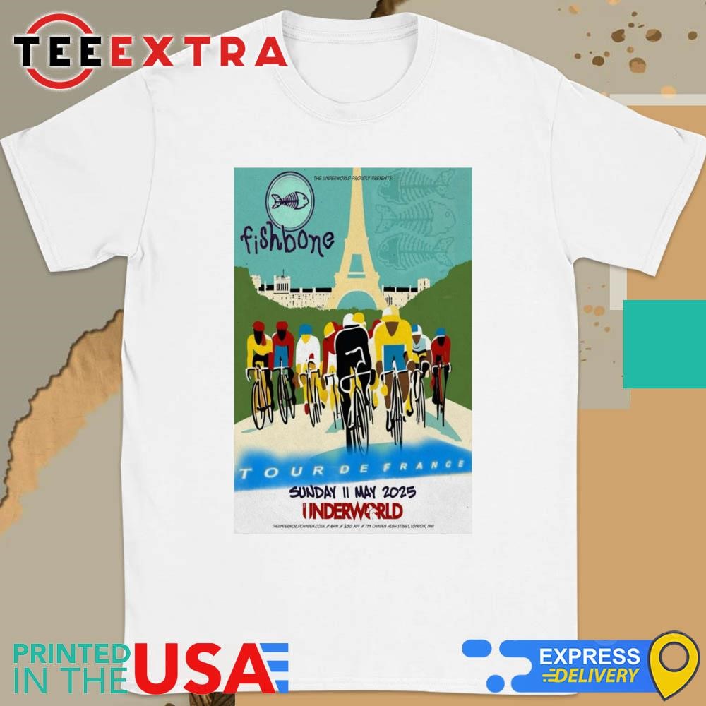 Teeextra - May 2025 Fishbone Tour De France Poster Shirt